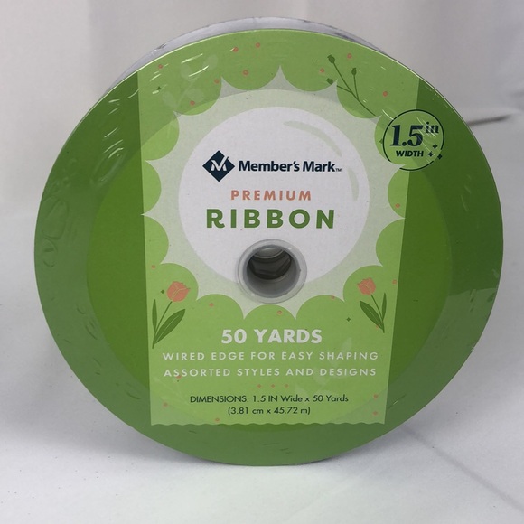 Member’s Mark | Other | Members Mark Premium Wired Ribbon Navy And ...